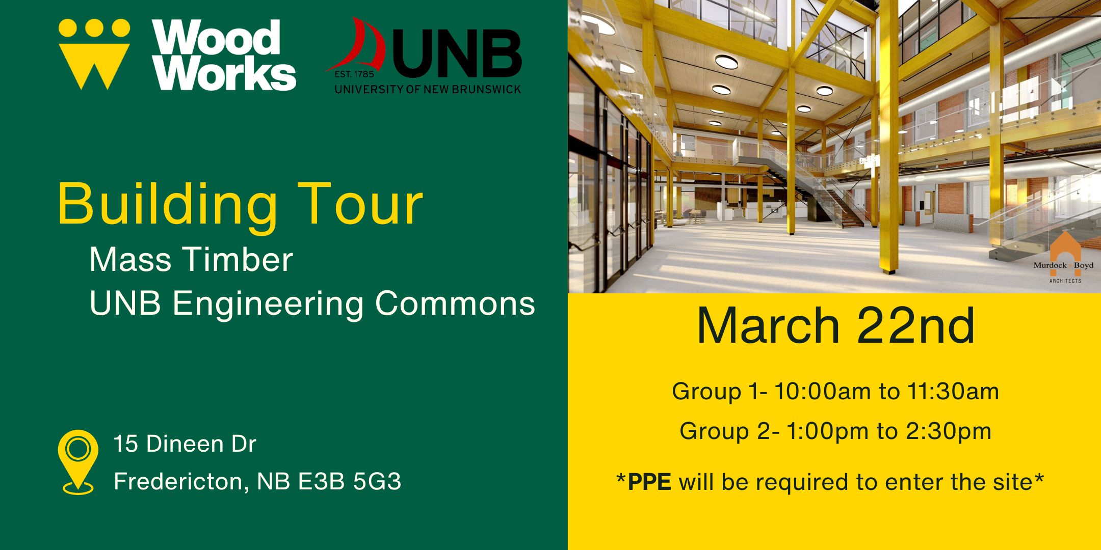 2024 Building Tour - Mass Timber UNB Engineering Commons - WoodWorks ...